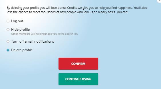 How can I delete my account?